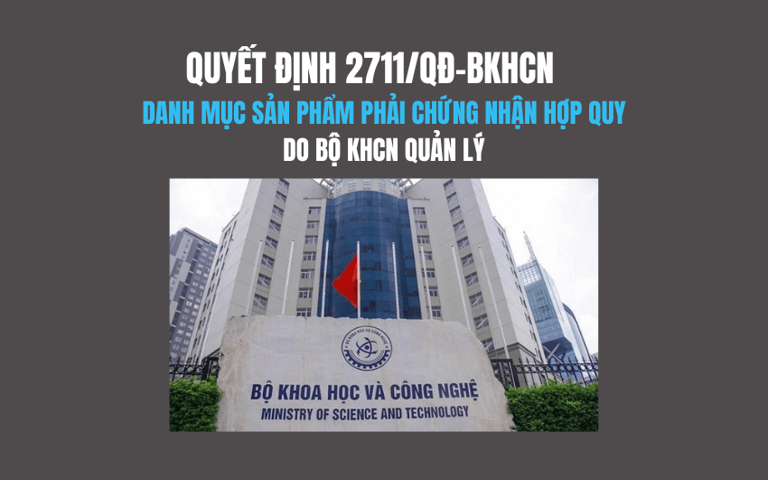 Quyết định số 2711/QĐ-BKHCN về danh mục hàng hóa nhóm 2